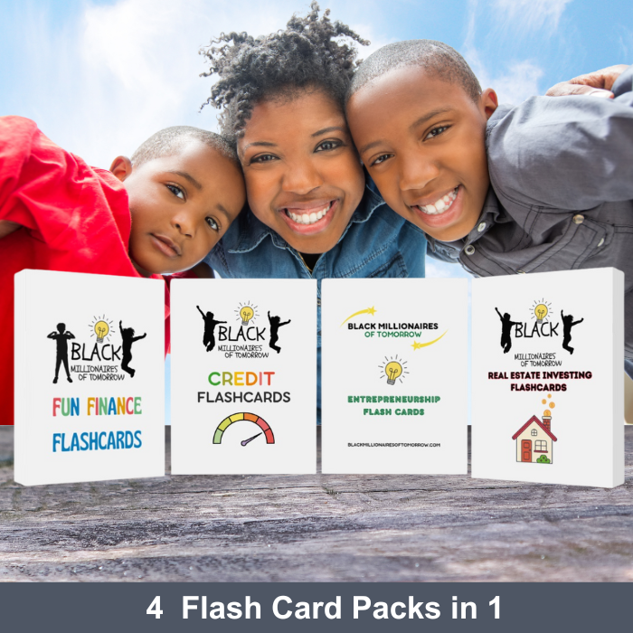 Black Millionaires of Tomorrow - Ultimate Flash Card Bundle - 4 Pack ...